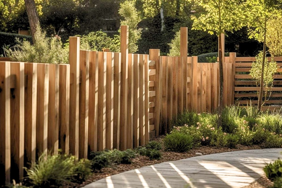 10 idées de clôture en bois originale - monEquerre.fr