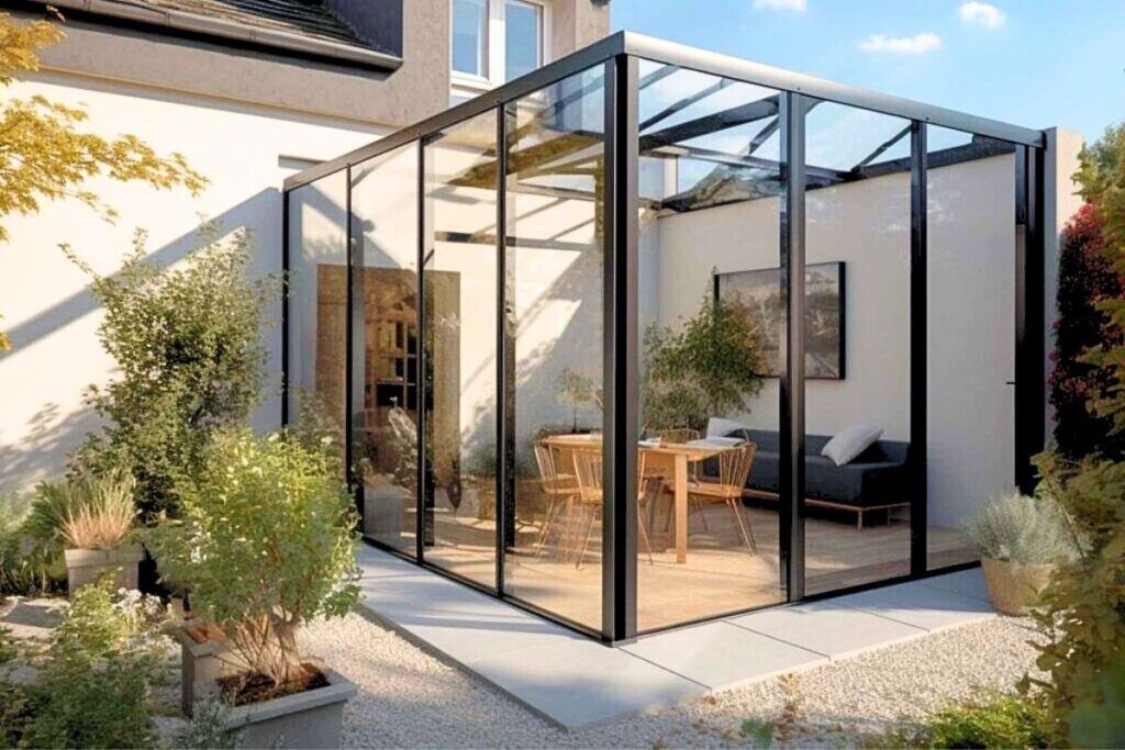 Petite véranda : quelles dimensions et comment l’aménager ? - monEquerre.fr