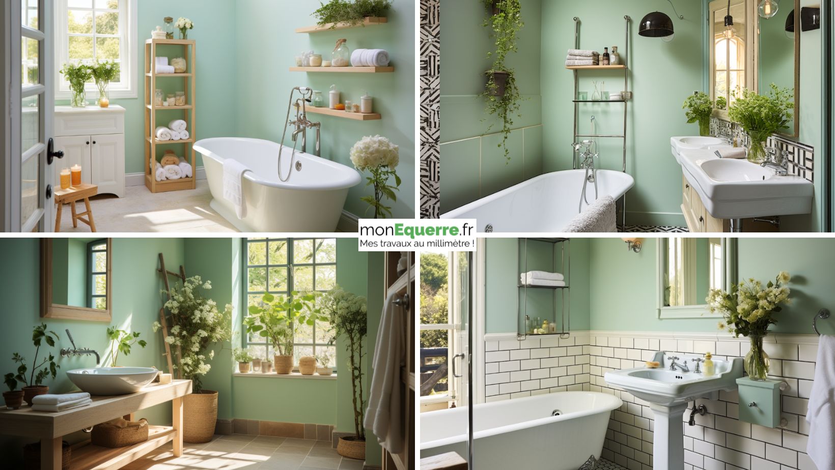 Peinture vert d'eau : 26 photos inspirantes pour l'adopter dans votre ...