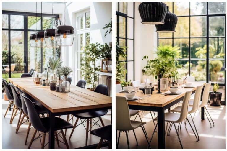 Comment aménager une salle à manger avec une grande table familiale ...